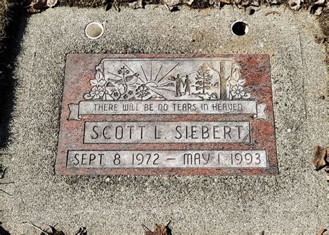 Scott Lloyd Siebert 1972 1993 Find A Grave Memorial