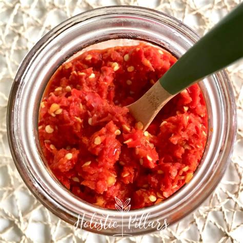 Homemade Hot Chilli Paste Sriracha Holistic Pillars