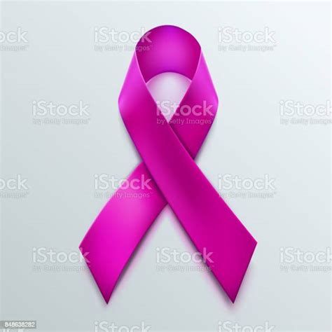 핑크 리본 기호 유 방 암 인식 Symbolisolated 백색 배경입니다 Charitable Foundation에 대한 스톡