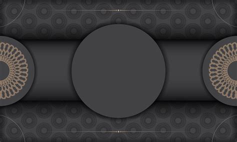 그리스 장식이있는 엽서 인쇄 디자인을위한 템플릿 고급스러운 빈티지 장식과 로고를위한 장소와 회색 배경 0명에 대한 스톡 벡터