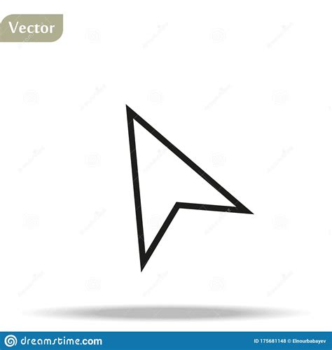 Computer Mouse Click Pointer Cursor Arrow Flat Vector Icon For Apps And