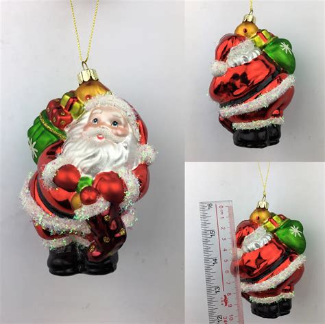 Импортные товары стекло Санта Клаус Рождественская елка стекло снежинка шар кулон ручной работы