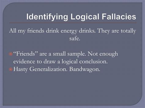 PPT Logical Fallacies And Arguments PowerPoint Presentation Free Download ID 1598548