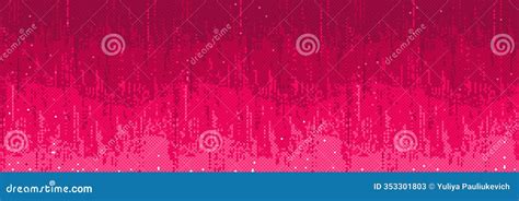 Pixel Bitmap Pattern With Vertical Stripes Cartoon Vector