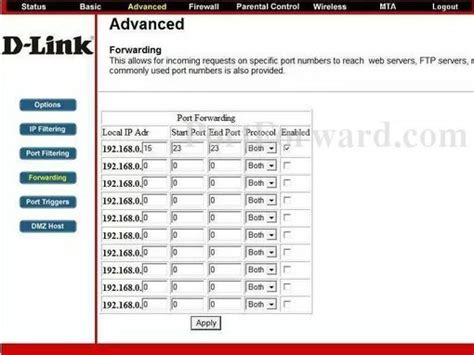How To Open Ports In A D Link DCM 604 Router