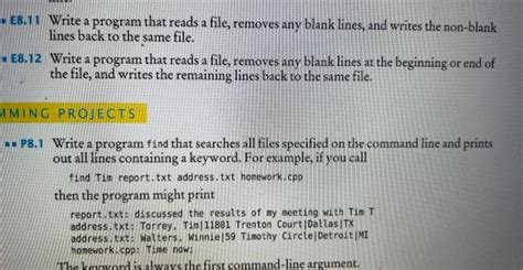 Solved E811 Write A Program That Reads A File Removes Any