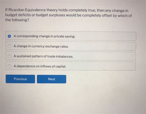 Solved If Ricardian Equivalence Theory Holds Completely