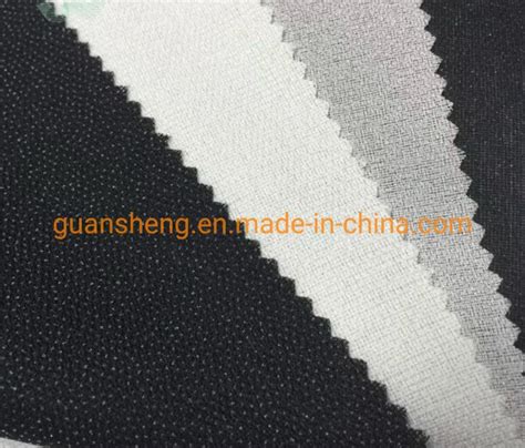 Water Jet Woven Interlining Polyester Fusible Interlining For Suits