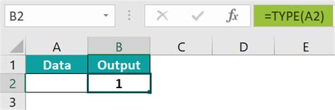 Type Function Excel Formula Examples How To Use