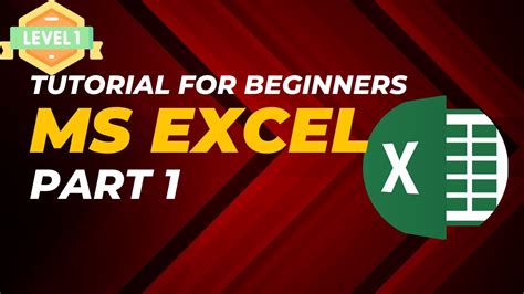ms excel tutorial for beginners learn excel in 20 minutes part 1