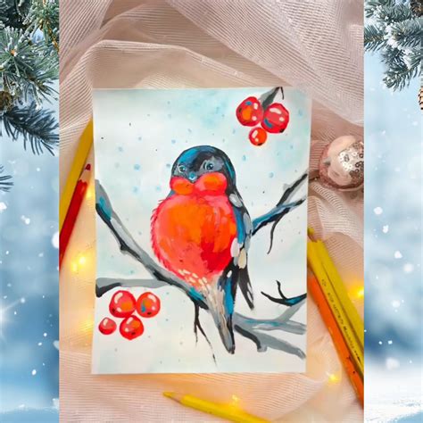 УЧИМСЯ РИСОВАТЬ СНЕГИРЯ — Видео от Детские поделки для детей и родителей ВКонтакте