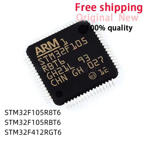 1piece 100 New Stm32f105r8t6 Stm32f105rbt6 Stm32f412rgt6 Stm32f105 R8t6