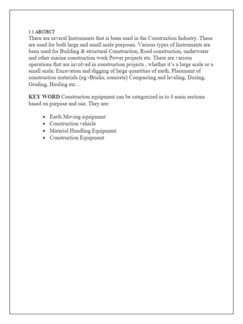 Project Of Dsr Pdf Concrete Heavy Equipment