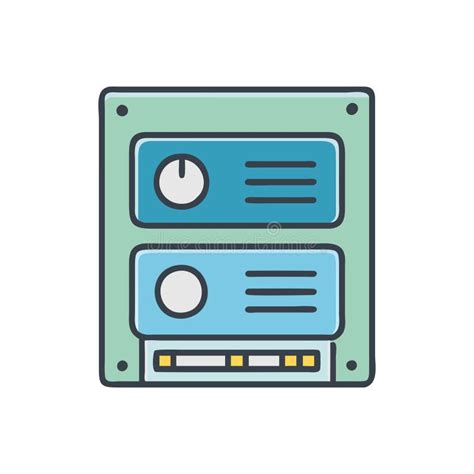 Comprehensive Raid Controller Icon For Data Solutions Stock Vector Illustration Of Cloud