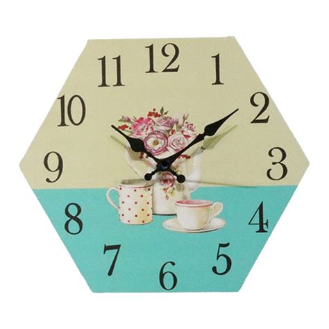 Деревянные настенные часы с шестигранной головкой бесшумные не тикающие работающие от