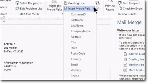 Microsoft Access Mail Merge Tutorial