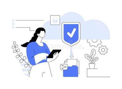 Secure File Sharing Abstract Concept Vector Illustration Stock Vector Illustration Of Hosted