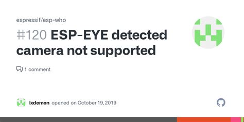 Esp Eye Detected Camera Not Supported Issue Espressif Esp Who Github