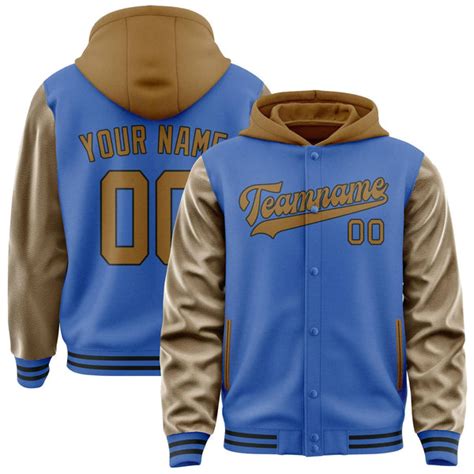 Custom Sky Blue Khaki Jacket Fanaticstyle