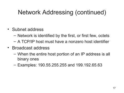 Ip Address And Subnetting Ppt