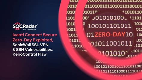 Ivanti Zero Day Exploited In Connect Secure Sonicwall Ssl Vpn And Ssh Vulnerabilities