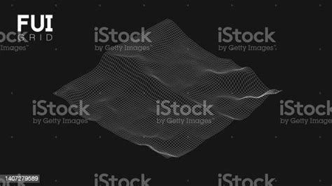 Fui Gui 3d 벡터 가로 스캔 그리드 추상적 인 미래 배경 공상 과학 하이테크 디자인 0명에 대한 스톡 벡터 아트 및 기타 이미지 Istock