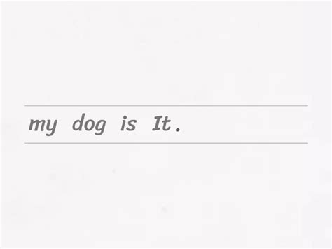 Interogative Sentence Unjumble