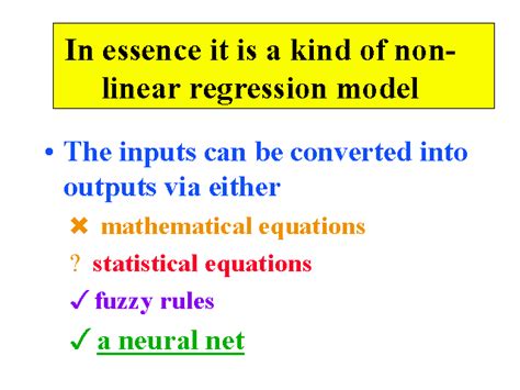 in essence it is a kind of non linear regression model