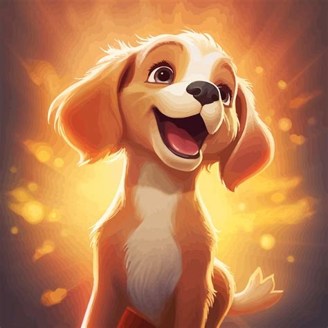 귀여운 강아지 프리미엄 벡터