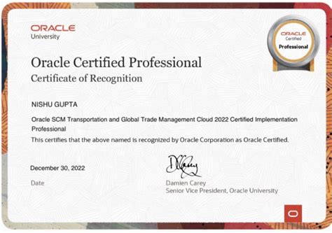 Nishu Gupta On Linkedin Oracleuniversity Oracle Oraclecertified Oracleerp Happyfriday