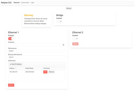 Github Xinthosenetplan Gui Graphical User Interface To Configure