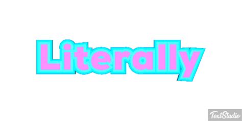 Literally Word Animated  Logo Designs