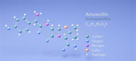 Amoxicillin Molecule Stock Illustrations 74 Amoxicillin Molecule
