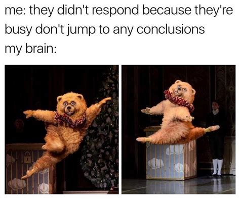 Jumping To Conclusions Funny Bear Meme About Exams Relatable Memes