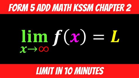 Form 5 Add Maths Chapter 2 Differentiation Introduction To Limit In 10