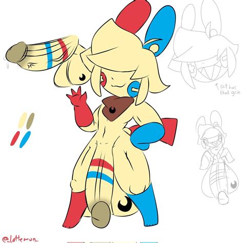 Rule 34 Big Penis Fur Huge Cock Lattemon Male Male Only Minun Multicolored Skin Penis Plusle