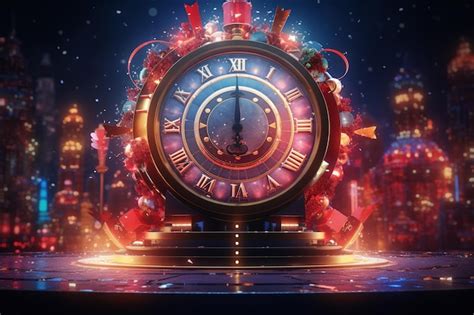 Premium Ai Image Countdown To New Years Clock Surrounded By Festive