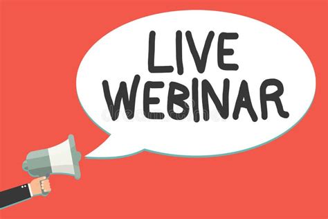 Text Sign Showing Live Webinar Conceptual Photo Interactive Seminar Transmitted Over The Web