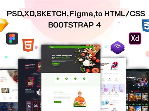 A Responsive Psd To Html Responsive Bootstrap4 Website Design Upwork