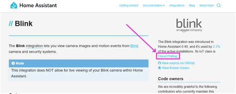 blink motion detection no longer working configuration home