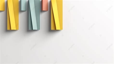 사용자 지정 디자인을 위한 빈 종이 스트립을 들고 있는 노란색 핀이 있는 흰색 배경 3d 렌더링 공지 사항 게시판 스틱 노트