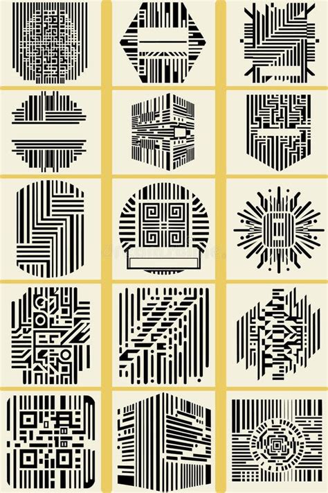 Vector Qr Code And Barcode Mega Set 15 Works Ornamental Qr Code And