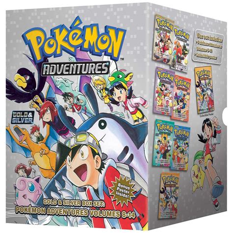 Juego De Cajas Pokémon Adventures Gold And Silver El Juego Incluye Los