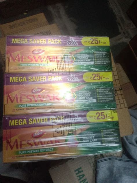 Herbal Dabur Meswak Toothpaste Packaging Size 100gm At Rs 64 In Guntur