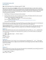 CS HW Pdf CS S Section Homework Due At The Beginning Of Class On Monday