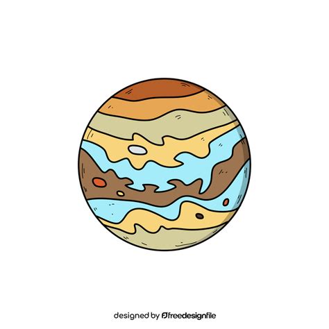 Jupiter Planet Drawing Clipart Free Download