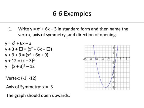 Ppt Chapter 6 Exploring Quadratic Functions And Inequalities