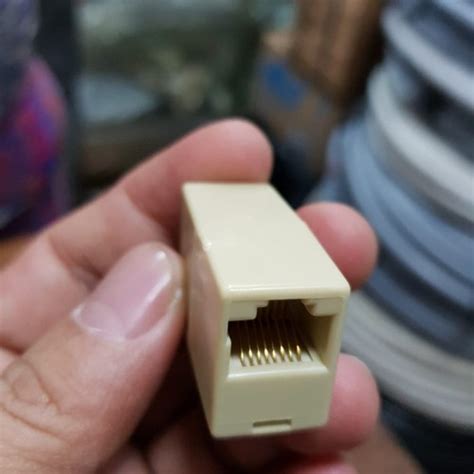 Jual Barrel Barel Konektor Rj Penyambung Dua Konektor Rj Utp Lan Jakarta Barat