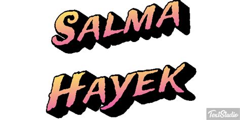 Salma Hayek Celebrity Animated  Logo Designs
