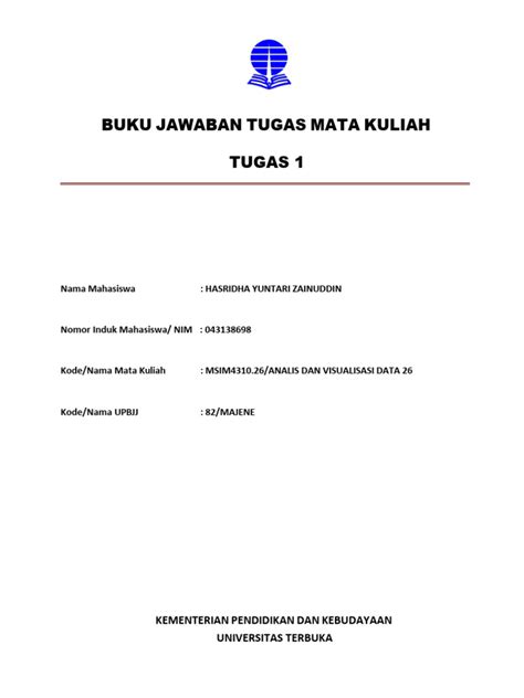 Tugas 1 Analisis Dan Visualisasi Data 26 Pdf